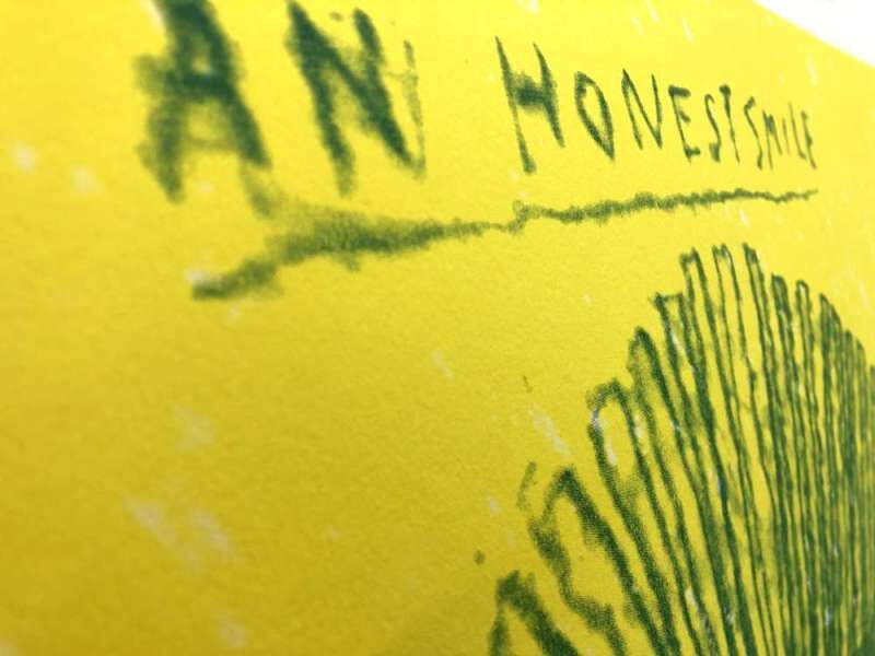 Lukas Rosen | an honest smile (limitierte Siebdruck Edition)