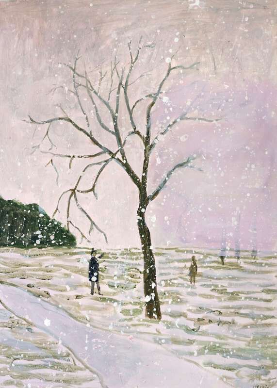 Frau am Meer von Christian Herzig